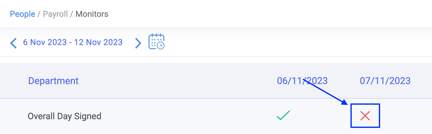 Overall Daily Sign Off (Senior Management)