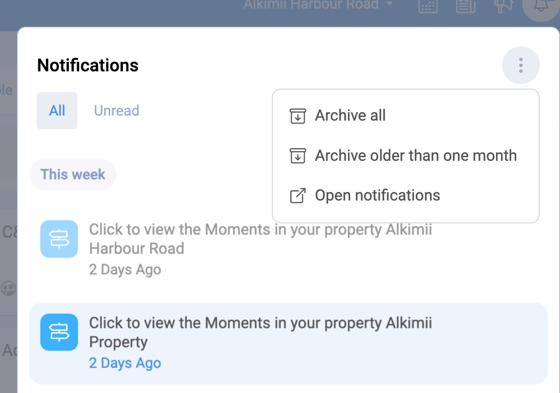 How to navigate Notifications in Alkimii?