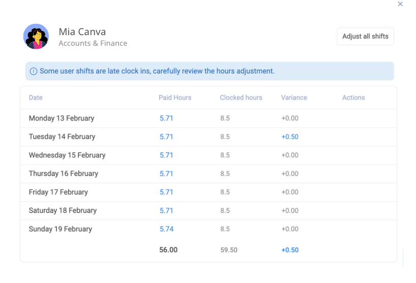 How to Adjust Hours in Week Details?