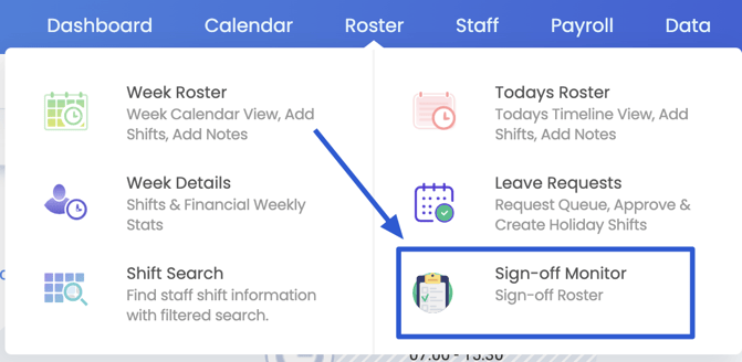 How to use the Sign-Off Monitor?