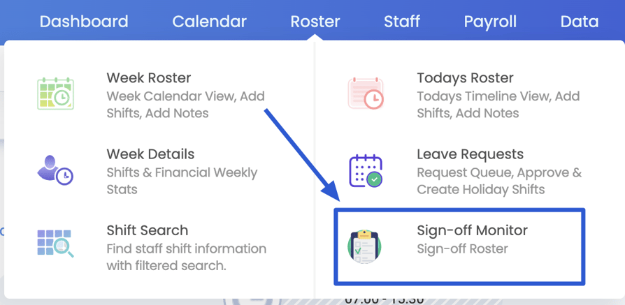 How to use the Sign-Off Monitor?