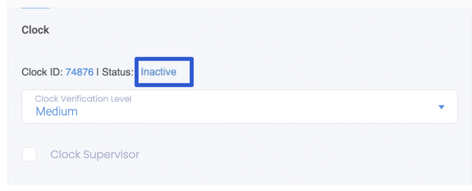 Re-enrolling a Team Member on the Clock
