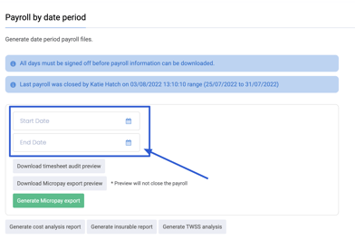 How to close Payroll by Period?