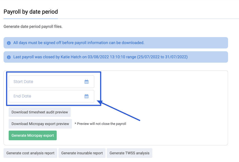 How to close Payroll by Period?