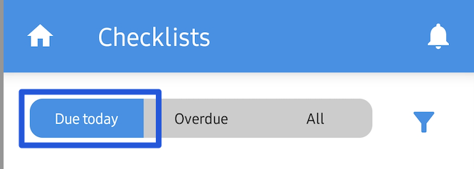 How to navigate checklists on mobile (Android)?