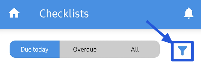 How to navigate checklists on mobile (Android)?