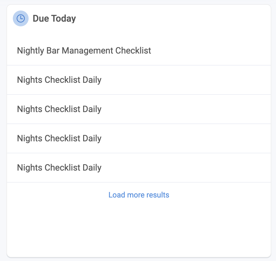 How to navigate the Checklists Dashboard?