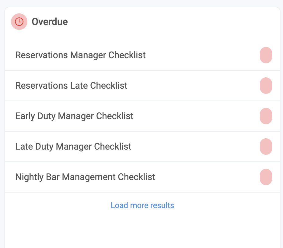 How to navigate the Checklists Dashboard?
